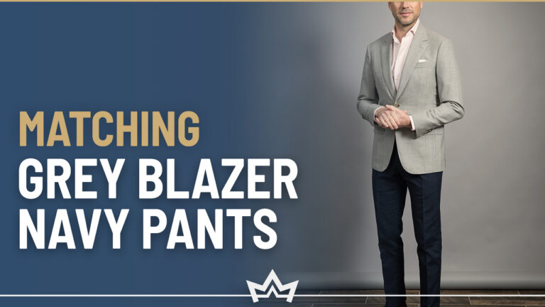 10 Stylish Grey Blazer & Navy Pants Outfits for Men