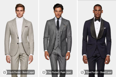 3 Different Suit Lapel Types & Styles