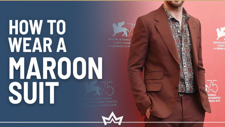 Maroon Suit Color Combinations with Shirt and Tie