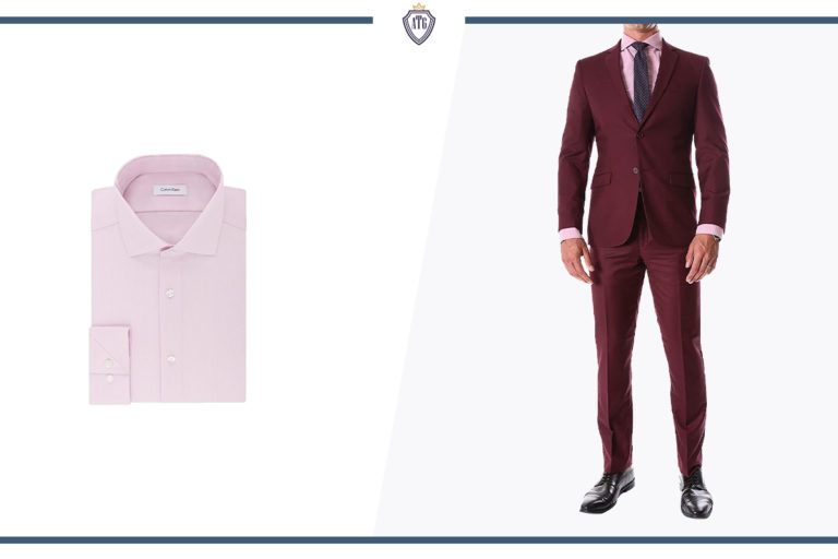 Burgundy Suit Color Combinations with Shirt and Tie