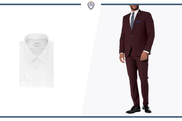 Burgundy Suit Color Combinations with Shirt and Tie